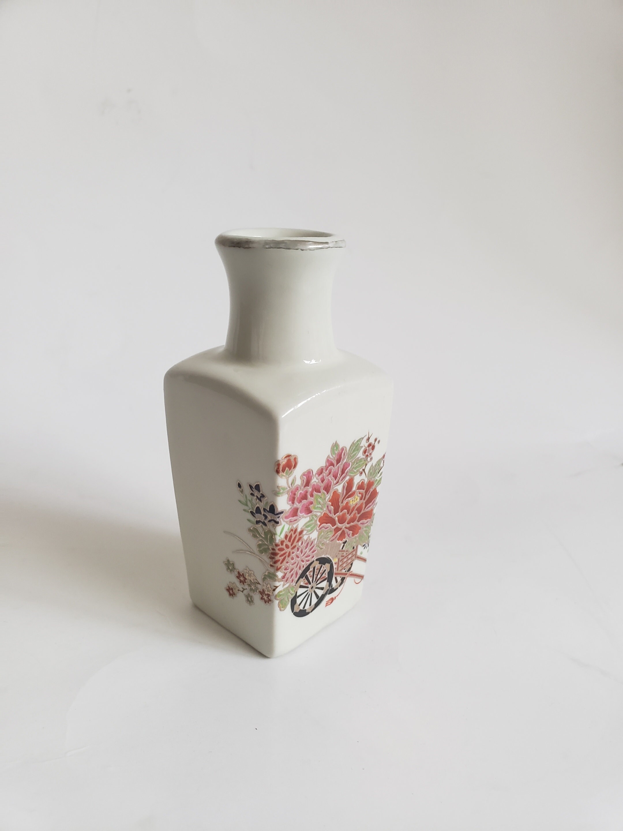 Miniature Miyako Style 1970s Ceramic Reed Pot Mini Vase Chrysanthemum ...