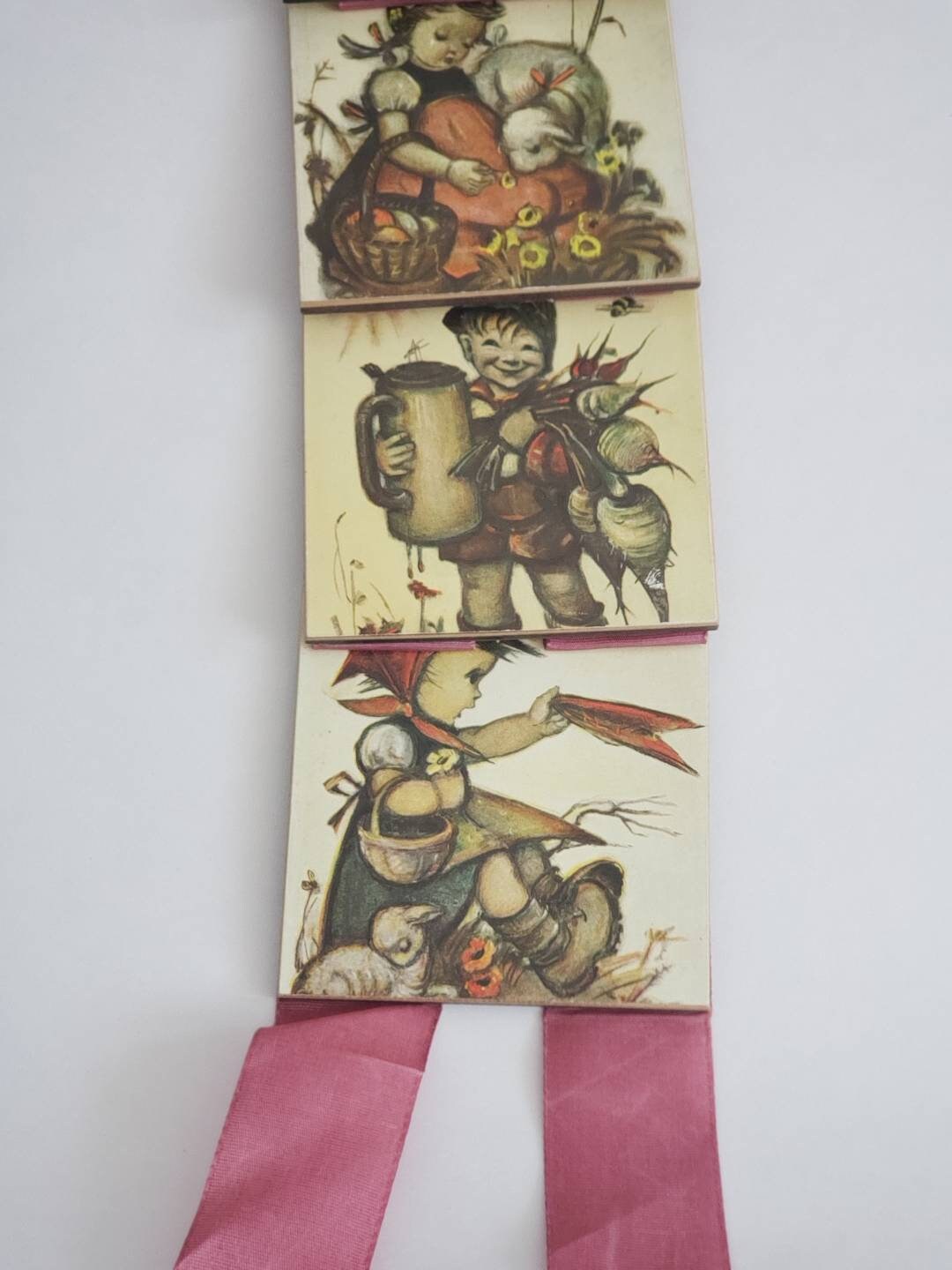 Hummel West Germany Pictures on Wooden Base and Ribbon - Etsy