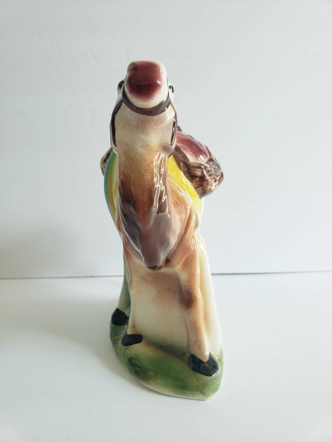 Ceramic Camel Figurine Statue Bright Colors 8 " - Etsy