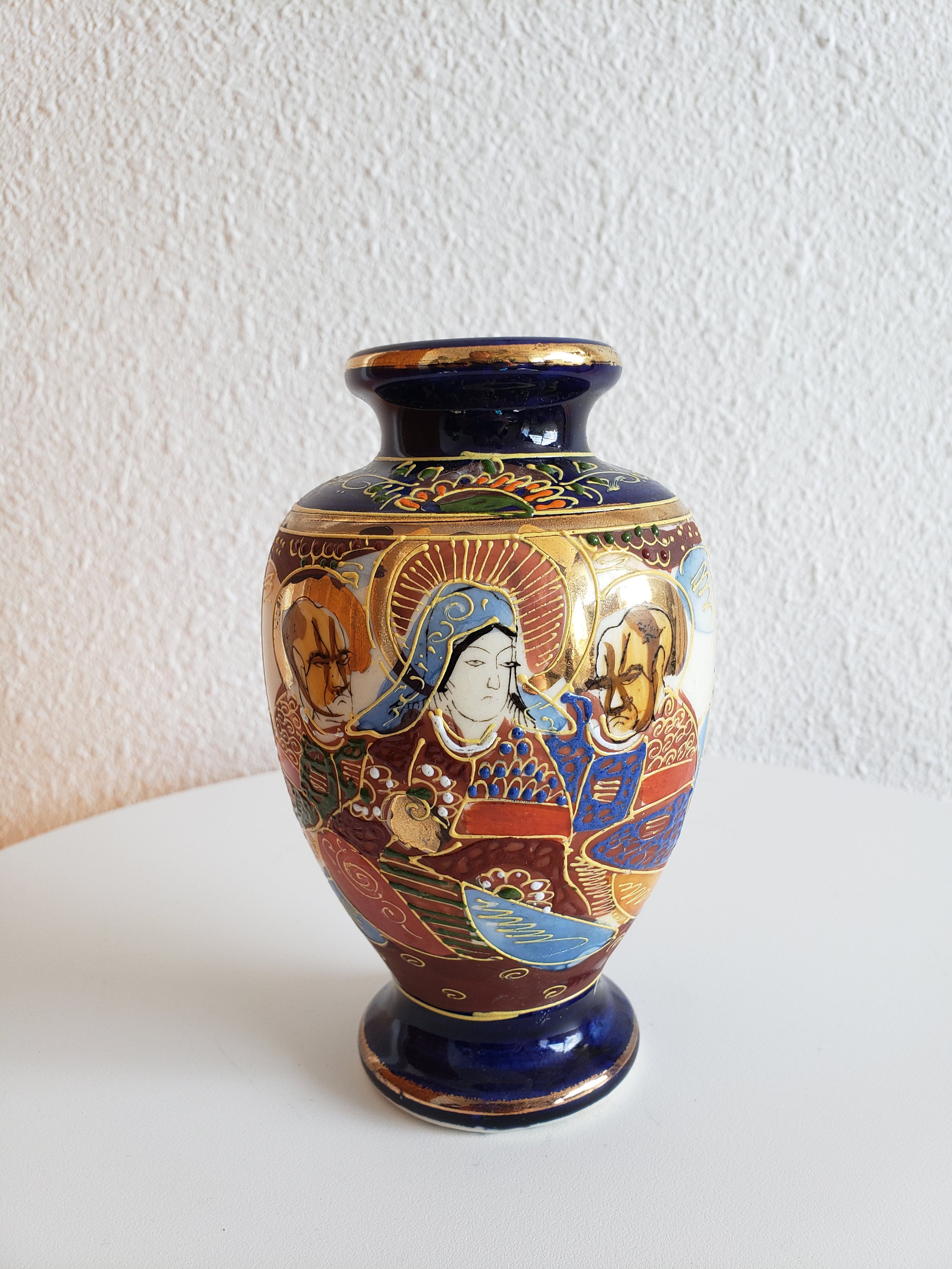 Moriyama Mori-machi Japanese Vase With Moriage Detai. - Etsy