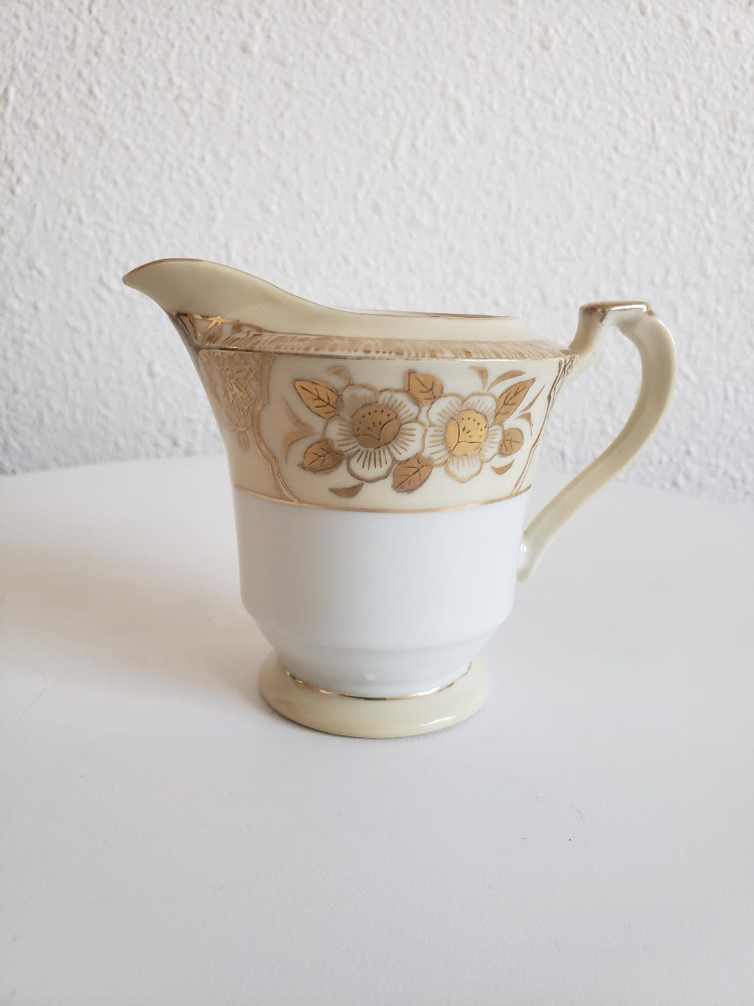Vtg Chikaramachi Japan CHK3 Collection Porcelain Footed Creamer - Etsy