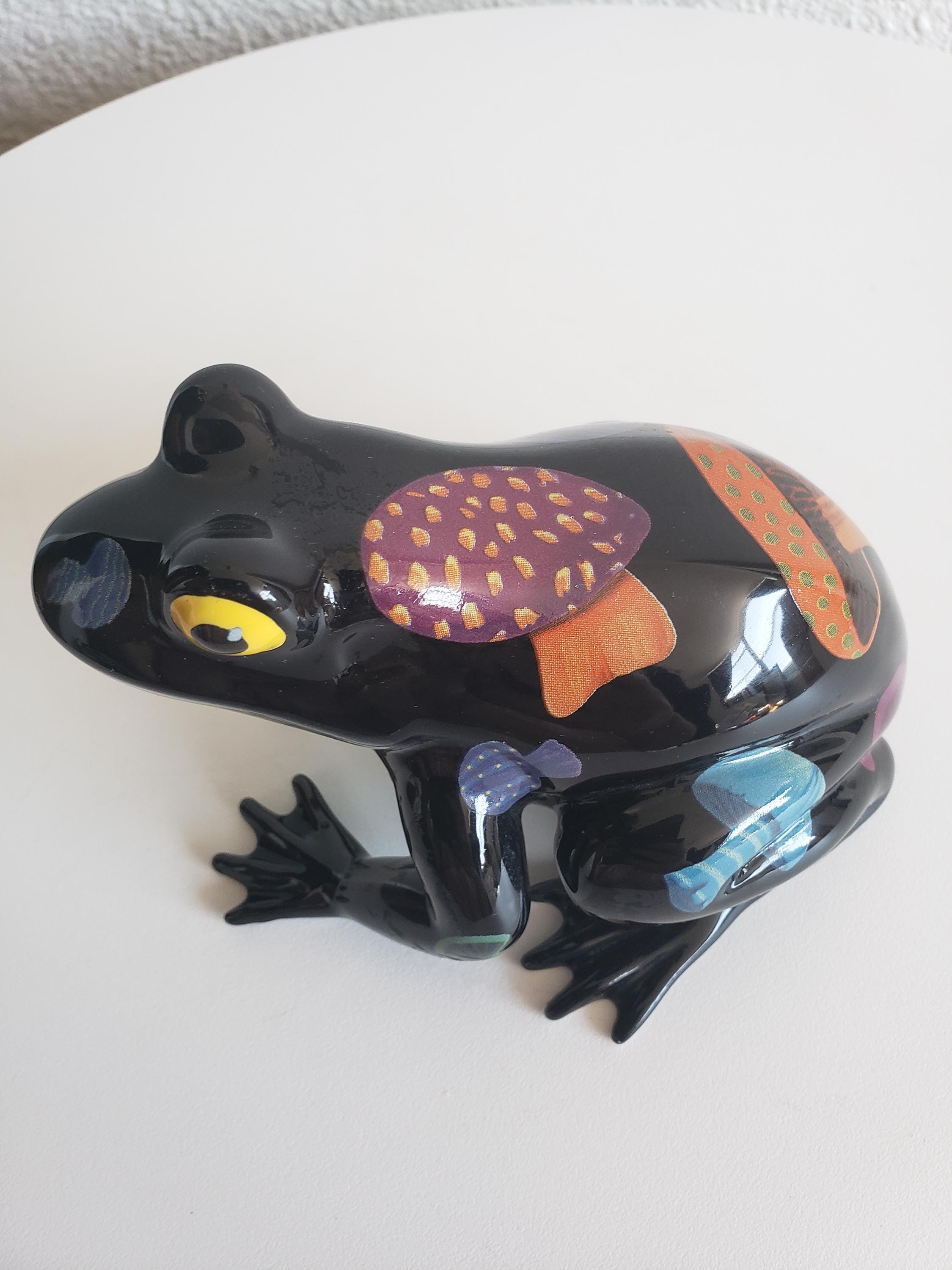 Fanciful Frogs Frog Figurine toadstool Westland Giftware 2002 - Etsy