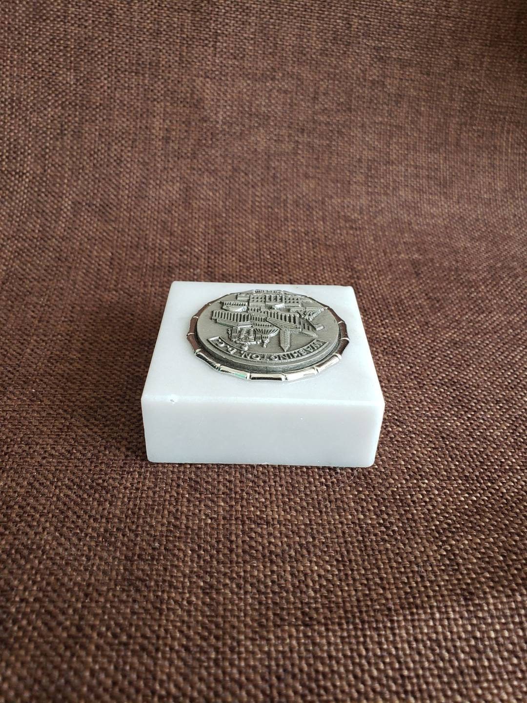 Washington DC Sign Silberne Made Initaly Fine Marble Base - Etsy