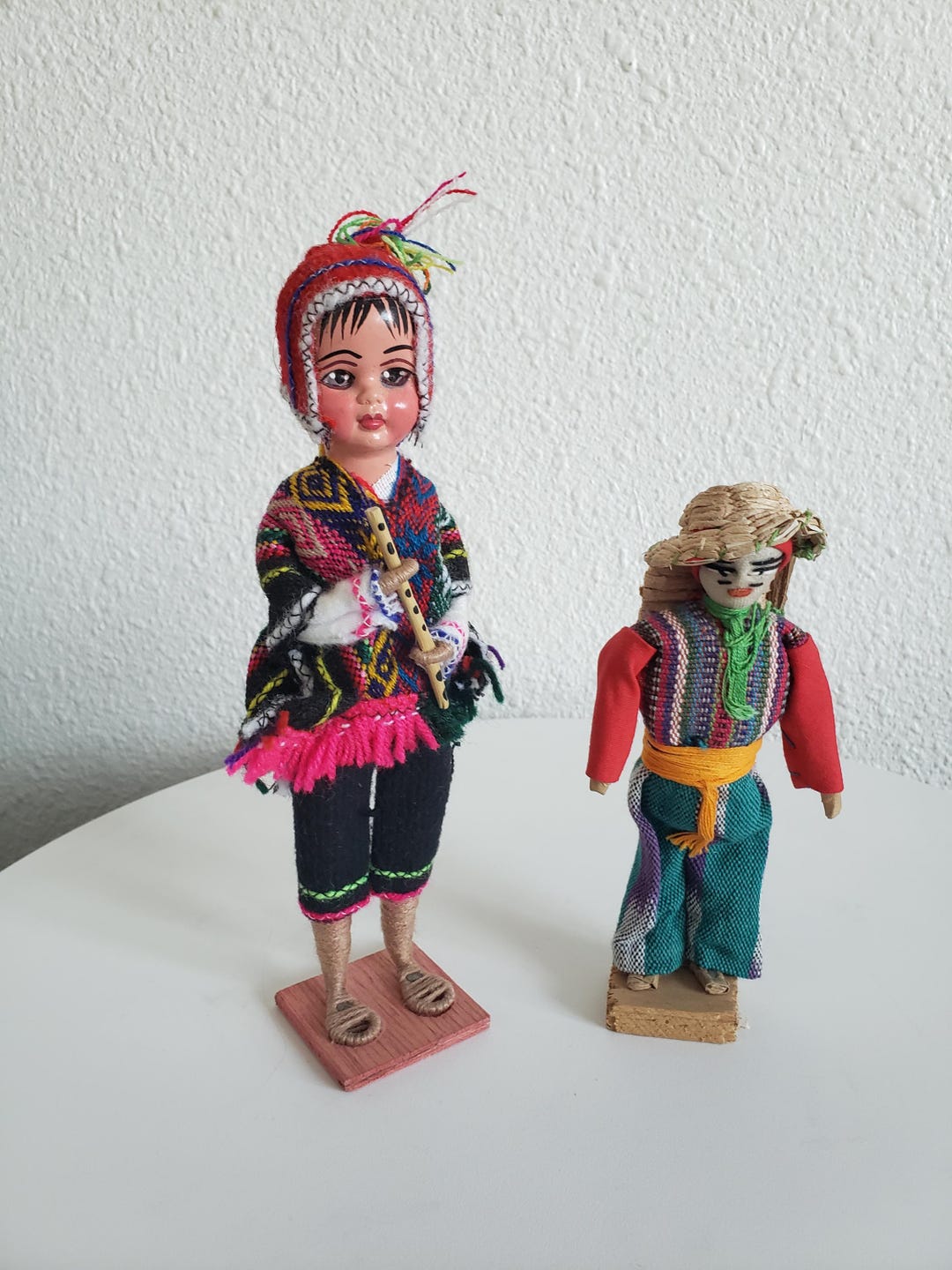 Set of 2 Handmade Dolls Peru Girl and Guatemala Boy - Etsy