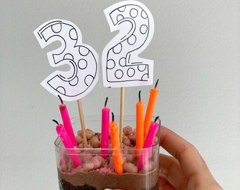 Turd Cake Topper Turd Birthday Cake Topper Turd Toppers - Etsy