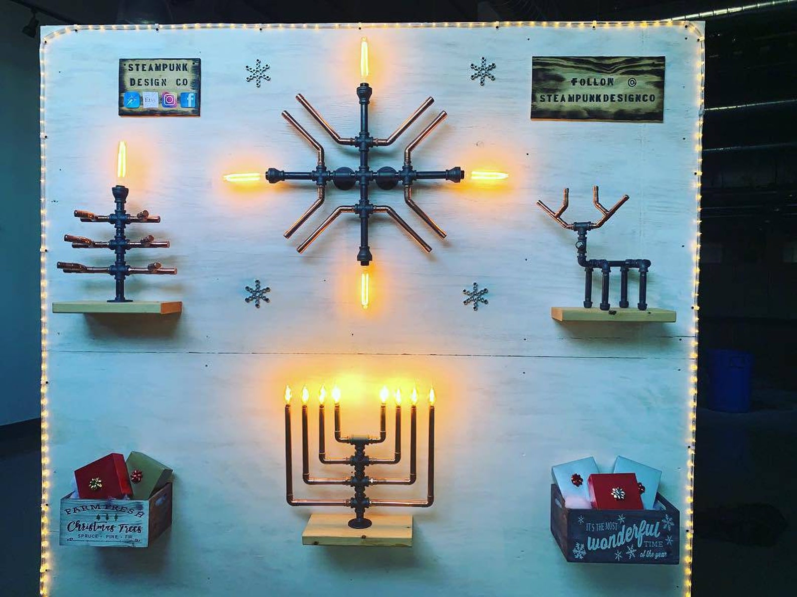 Menorah Light Fixture - Etsy