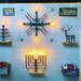 Menorah Light Fixture - Etsy
