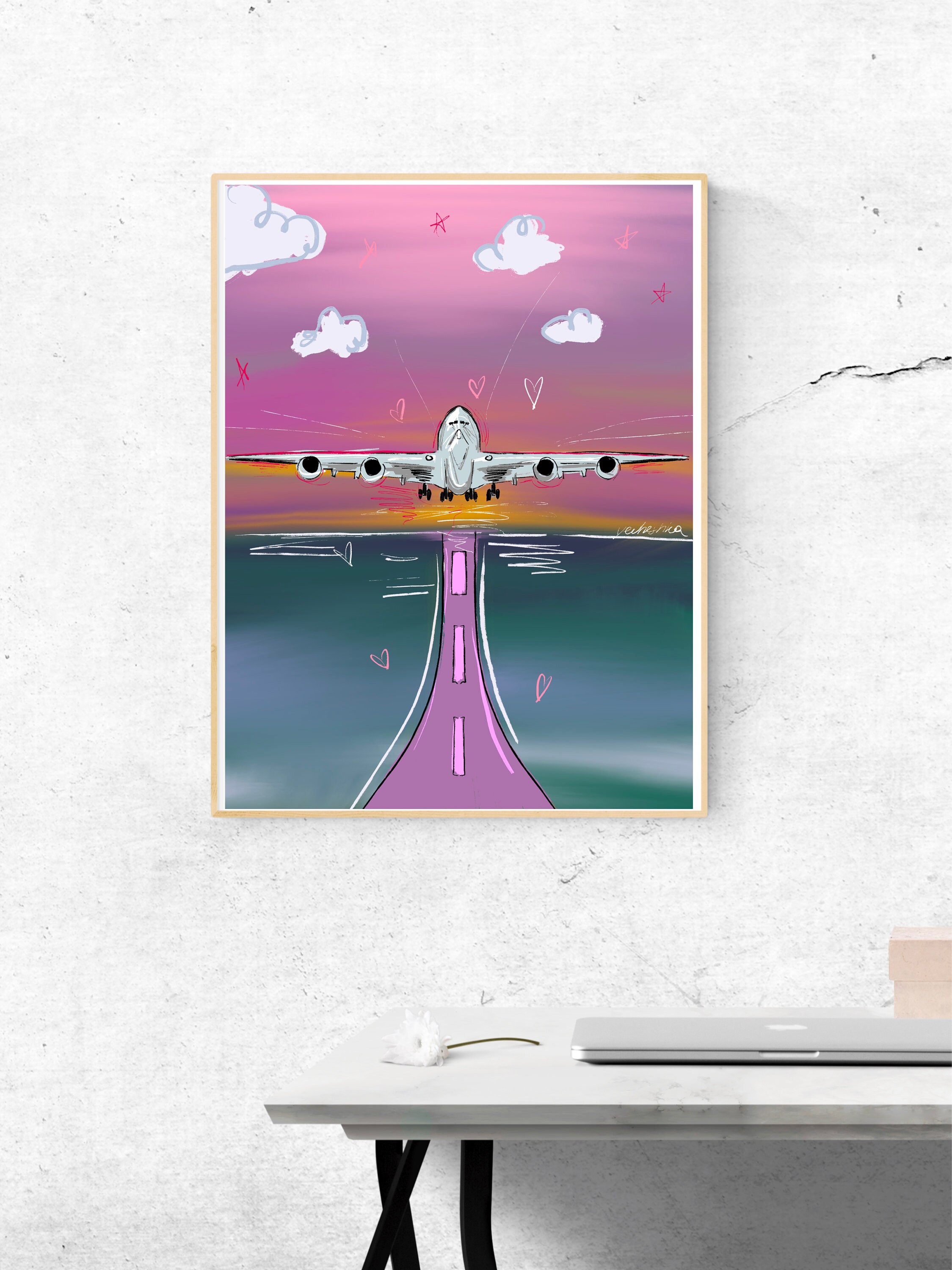 Art & Collectibles Digital Prints Prints Aviator Art Airplanes in ...