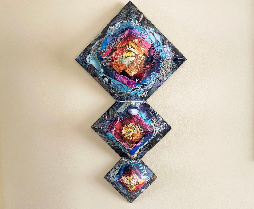 Pyramids - Comic Book Sculpture - Etsy