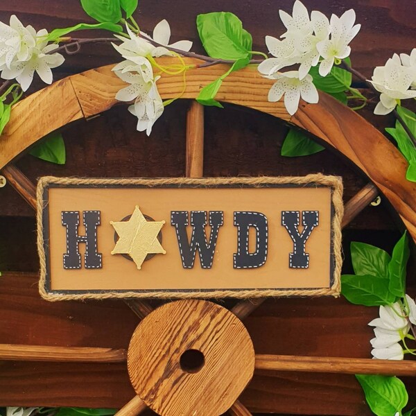 Howdy Sign - Etsy