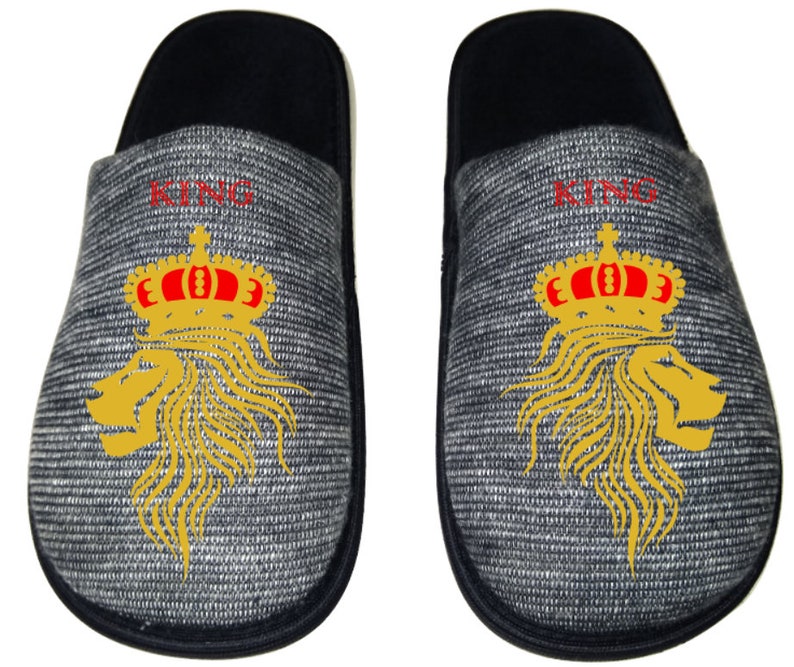 Lion King Crown Alpha Male Men's Slippers / House Shoes - Etsy
