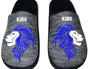 King Lion Alpha Male Men's Slippers / House Shoes Slides | Etsy