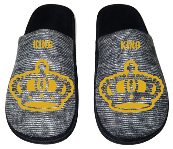 King Crown Alpha Male Men's Slippers / House Shoes Slides | Etsy