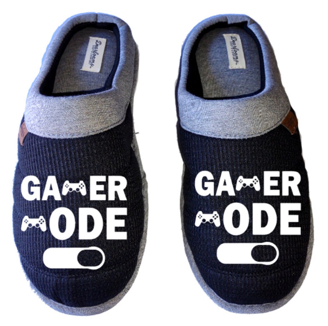 Gamer Mode Vintage Video Game Gamer DF by DEARFOAMS Men's Slippers ...
