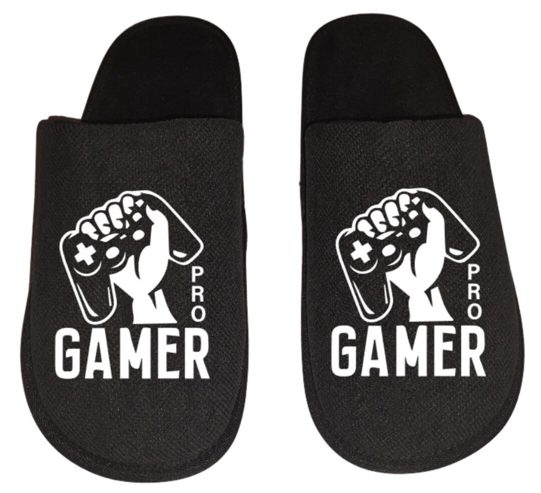 Gamer Slides, Video Game Over Menu Slippers, House Shoes Gift - Etsy