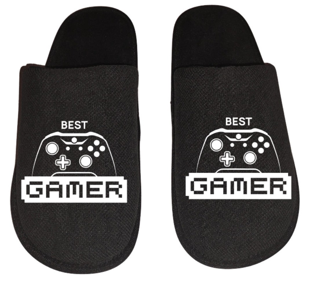 Gamer Slippers: Vintage Video Game Over Menu House Shoes - Etsy