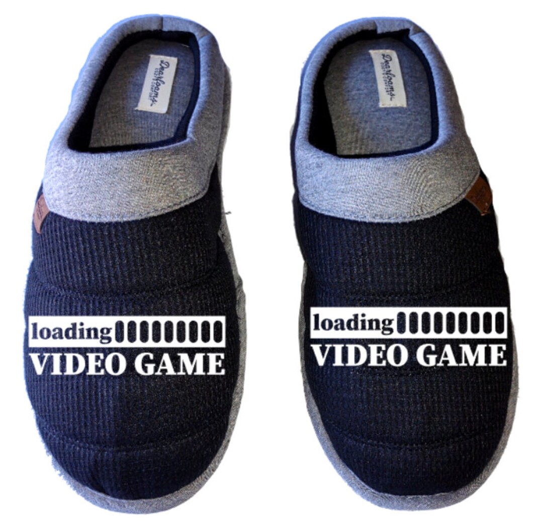 Video Game Loading Bar Slippers - Gamer House Shoes Gift - Etsy