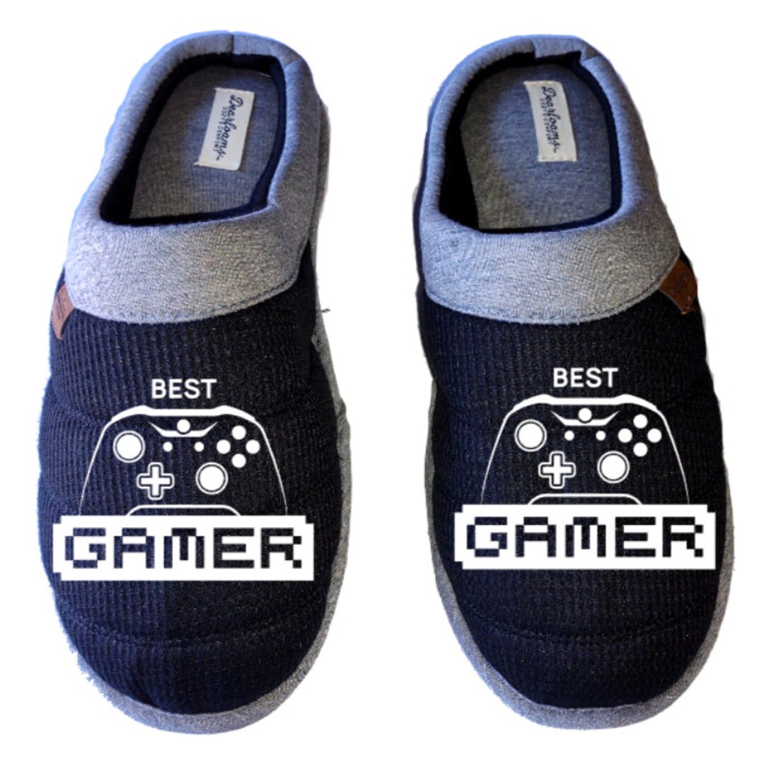 Best Gamer Vintage Video Game Gamer DF by DEARFOAMS Men's Slippers ...