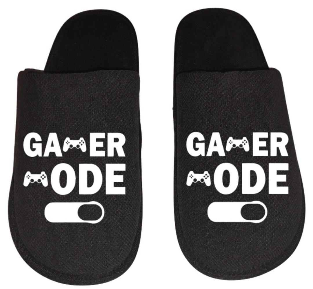 Gamer Mode Vintage Video Game Over Menu Gamer Men's Slippers / House ...
