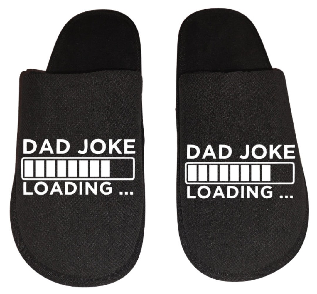 Dad Joke Loading Men's Slippers / House Shoes Slides Dad Fathers Day ...