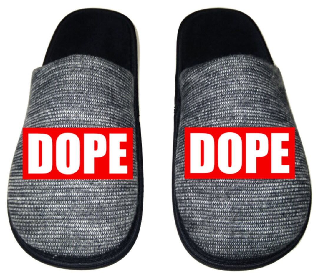 Dope Men's Slippers / House Shoes Slides Gift - Etsy