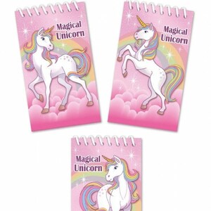 Mini Spiral Unicorn Notebook Notepad Birthday Party Loot Bag | Etsy