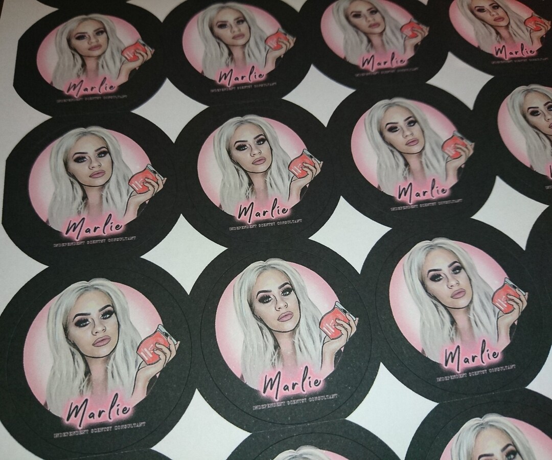 Personalised Custom | 25mm Circle Round 70 per Sheet| Company Logo ...