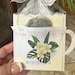 3 Plumerias Beau-tea-ful Hawaiian Tea Party Favor Box & Bag Wedding ...