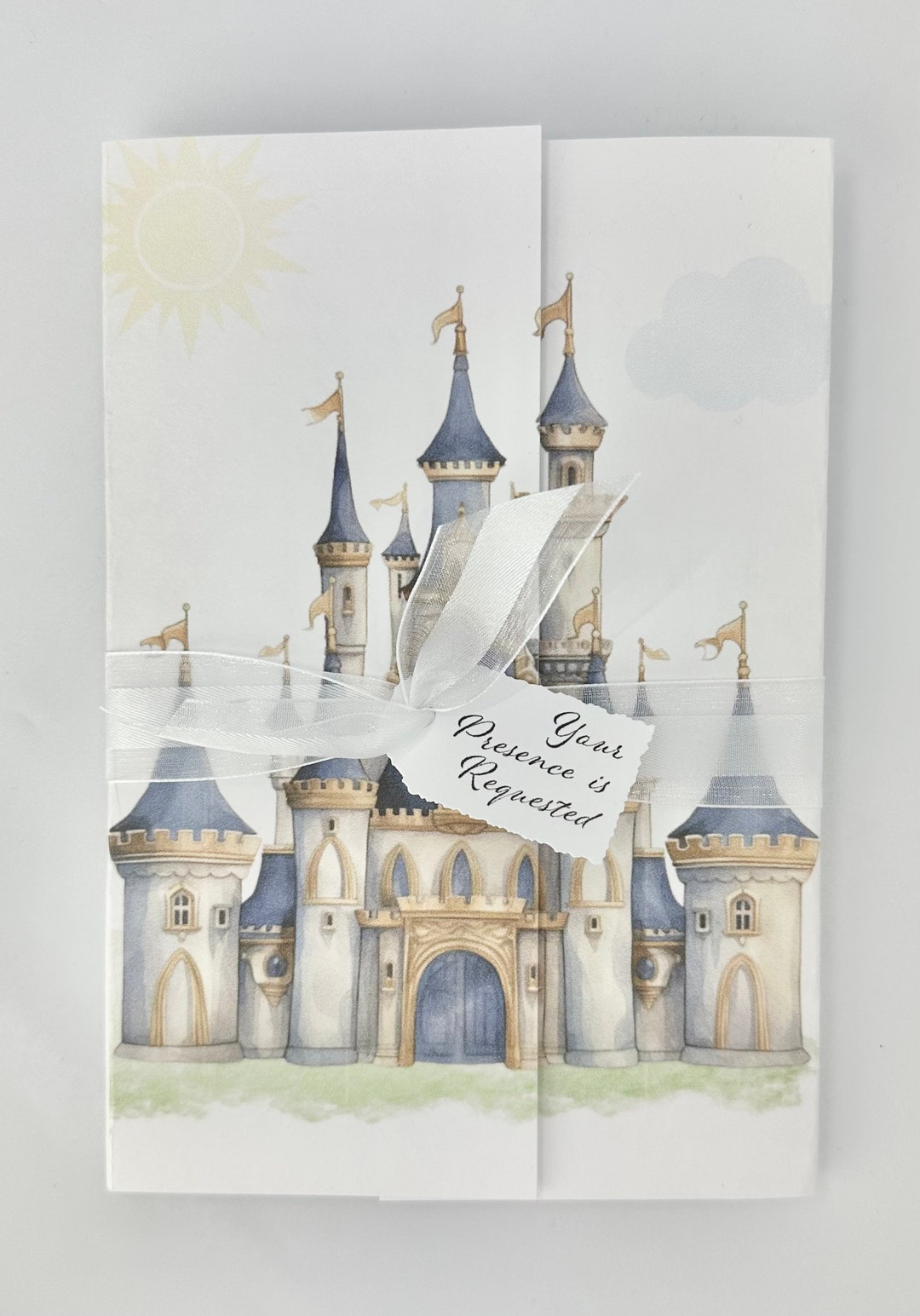 Gatefold Cinderella Castle Invitations for Wedding Bridal Shower ...