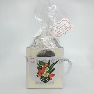 Bird of Paradise Beau-tea-ful Hawaiian Tea Party Favor Box & Bag ...