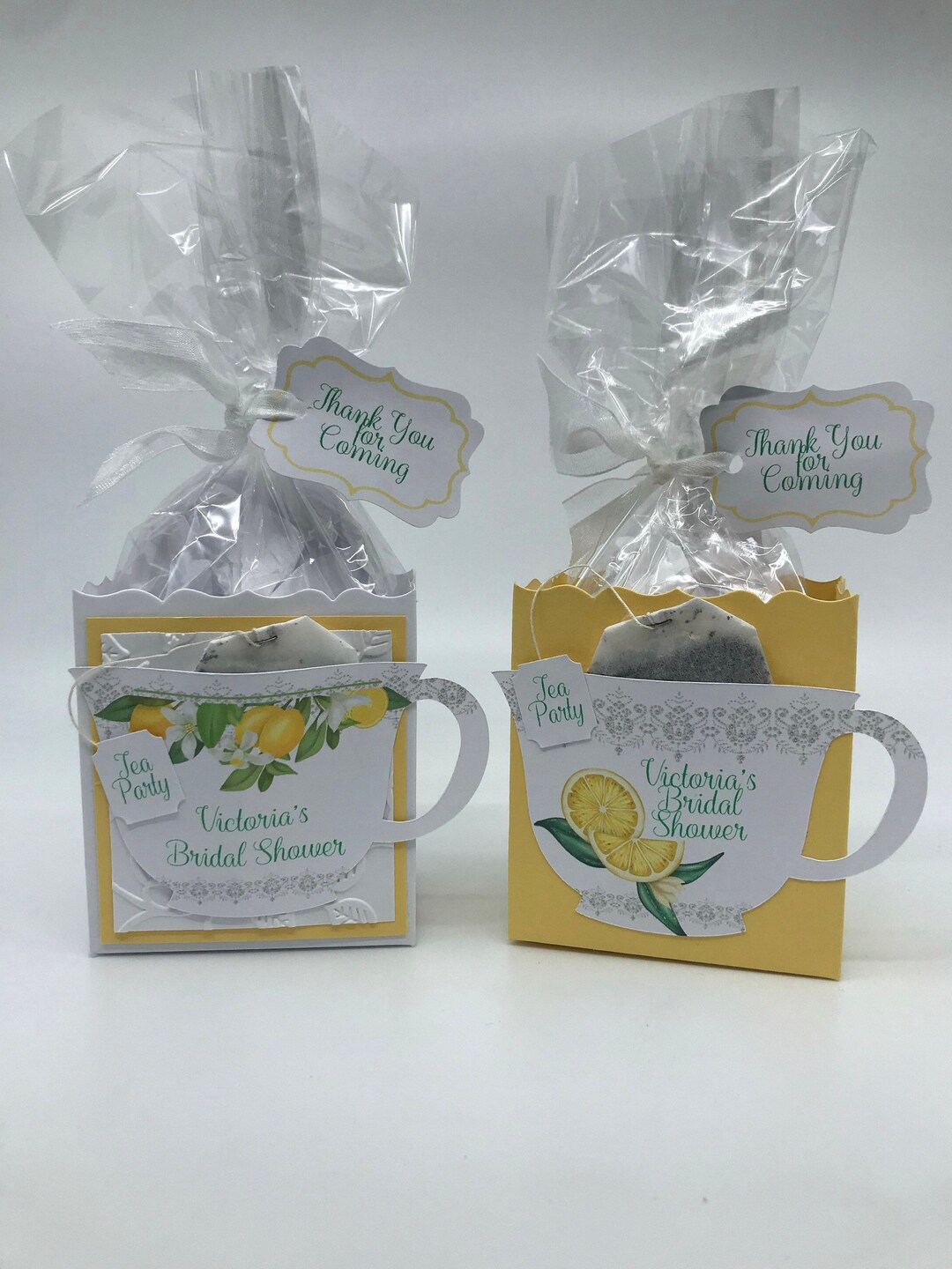 Two Lemon Promenade Tea Party Favors by the Paper Fascinator in Yellow ...