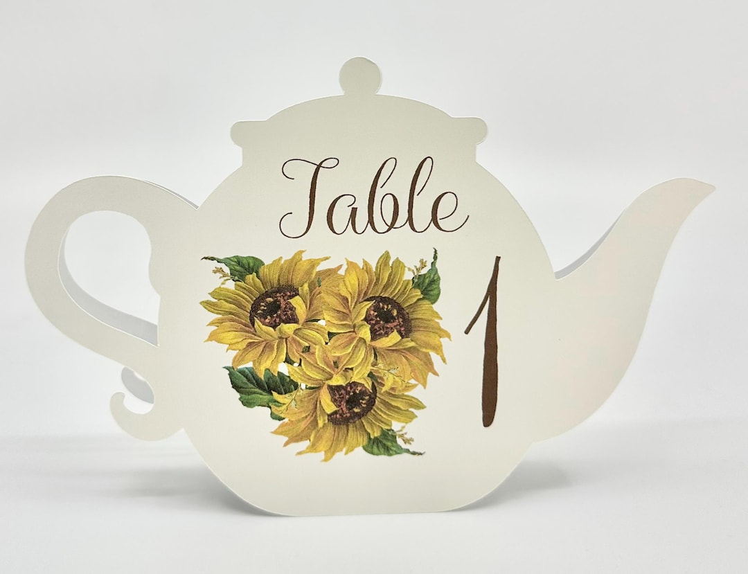 Sunflower Midsummer Autumn Fall Flower Bouquet Teapot Table Assignment ...
