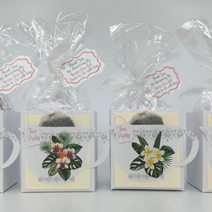 Bird of Paradise Beau-tea-ful Hawaiian Tea Party Favor Box & Bag ...