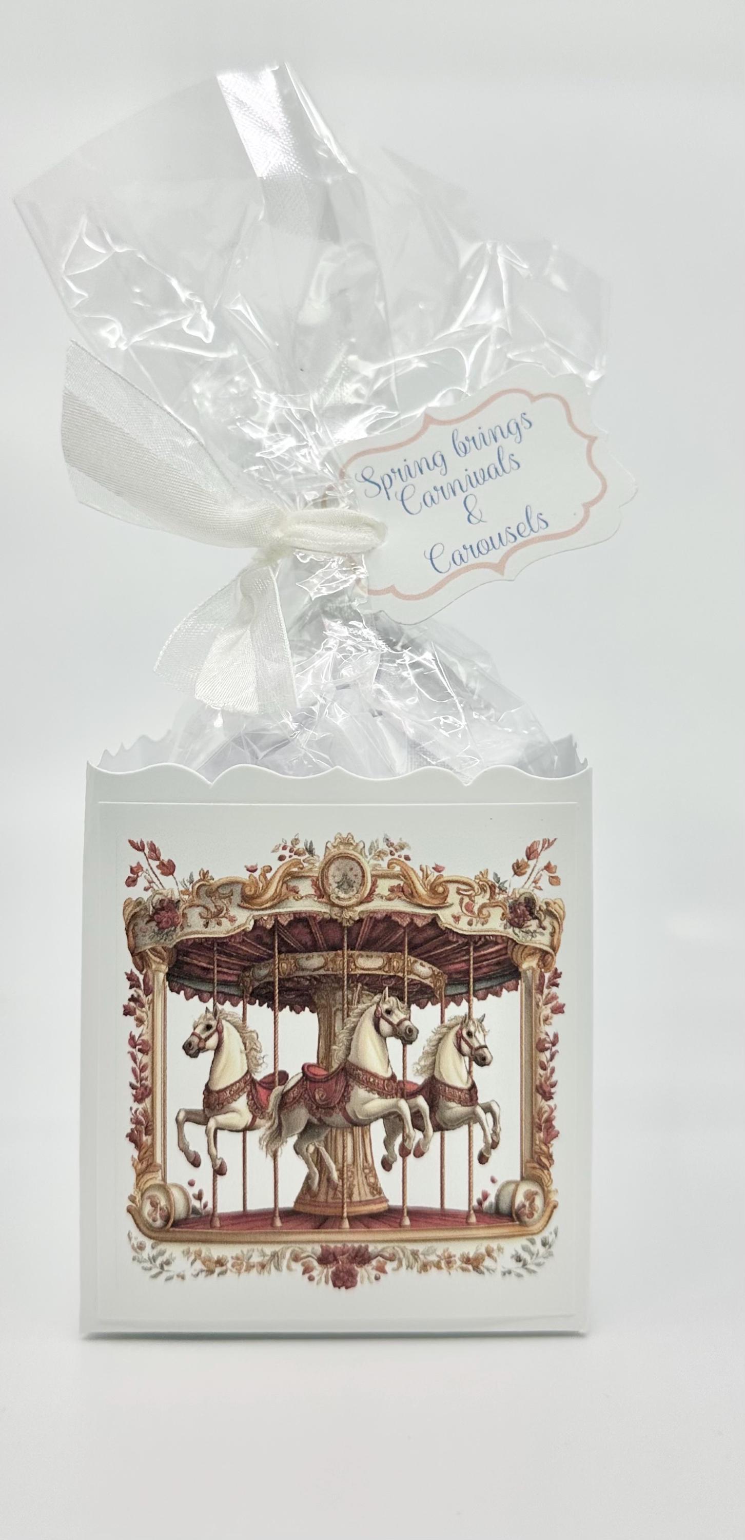 Circus Carnival Horse Carousel Party Favors Gift Box & Bag for Bridal ...