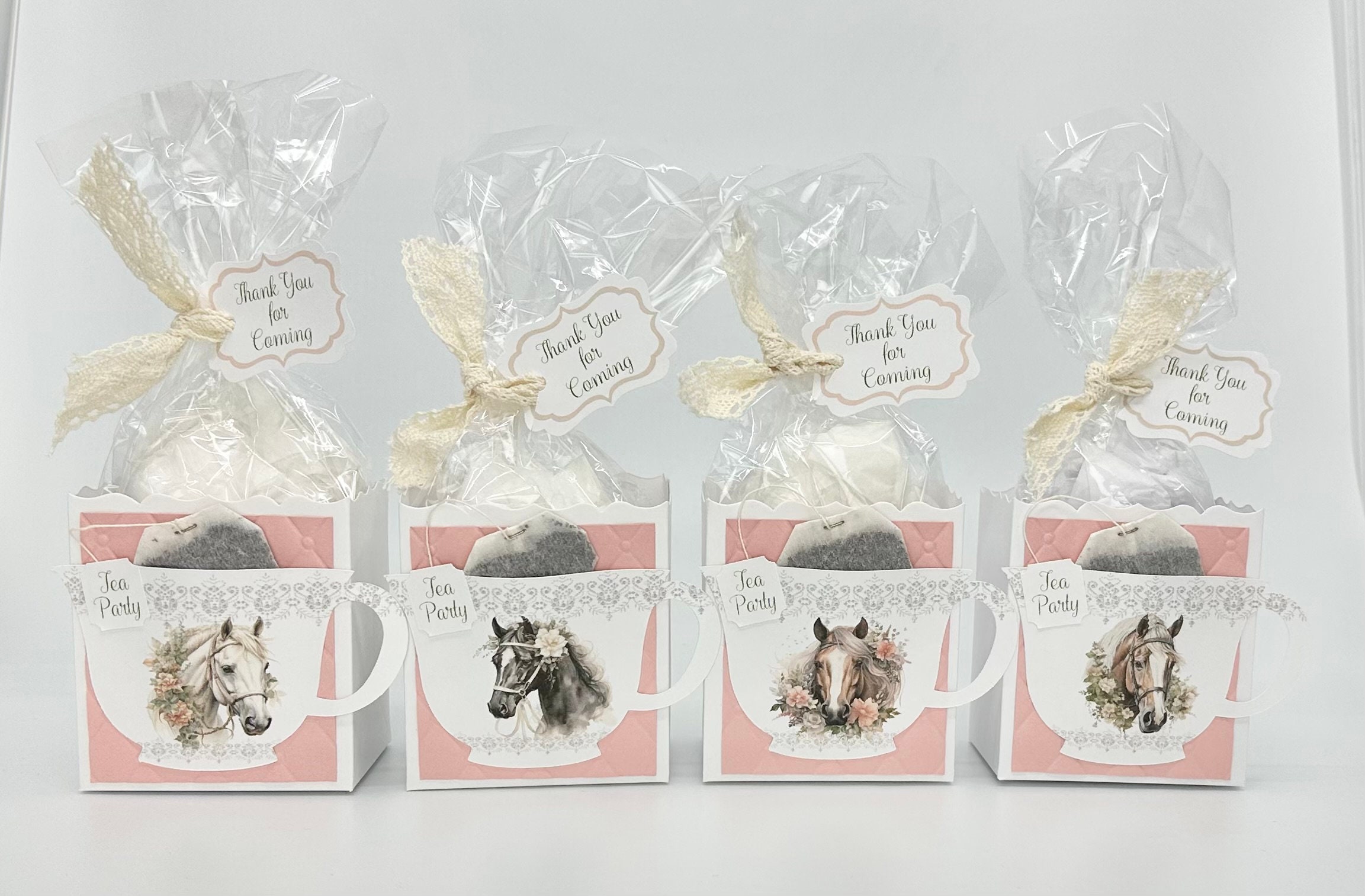 4 Kentucky Derby Day Horse Race Tea Party Favors Gift Boxes by Paper ...