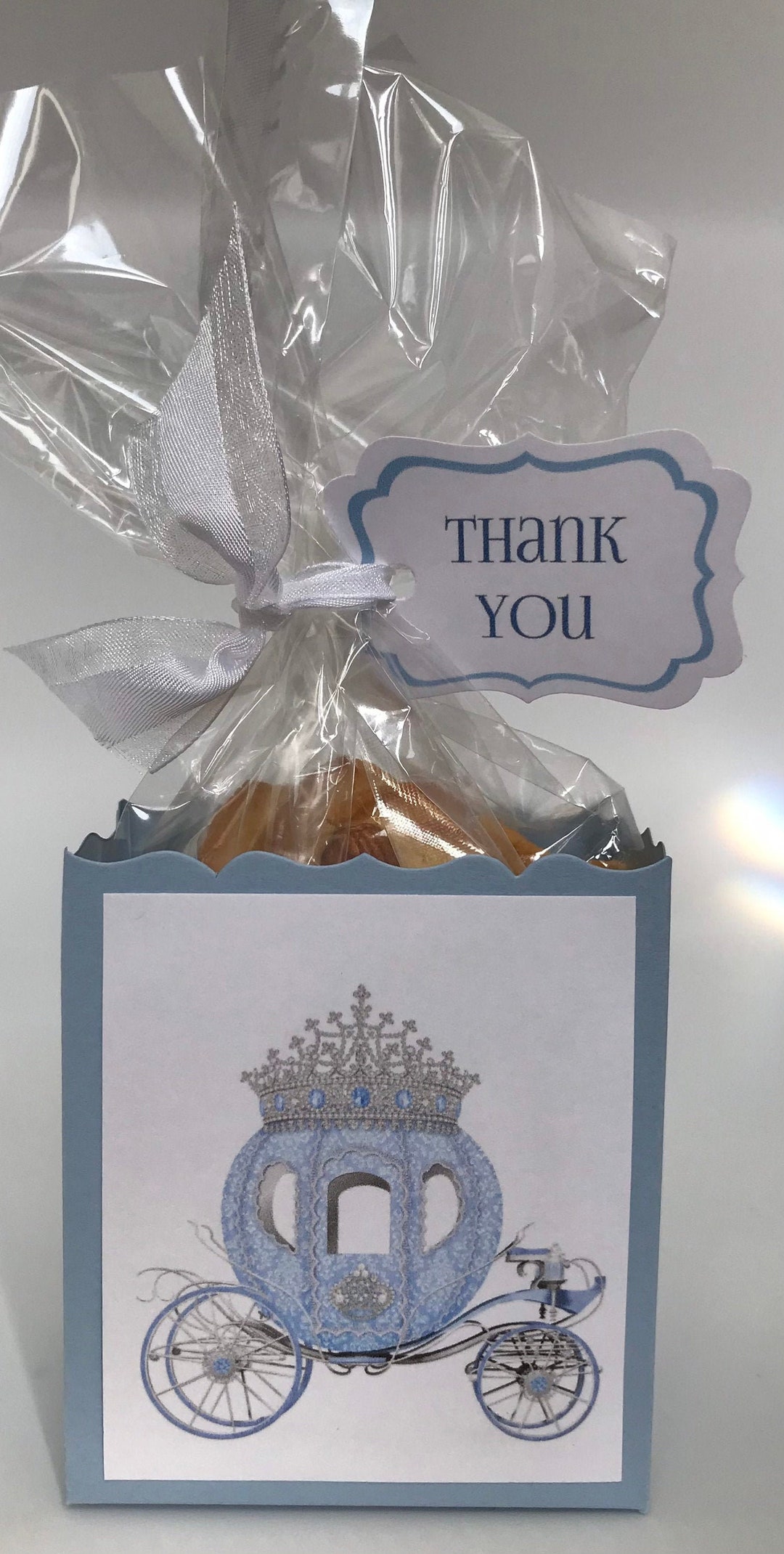 Blue Princess Fairytale Carriage With Light Blue Box Party Favor - Etsy