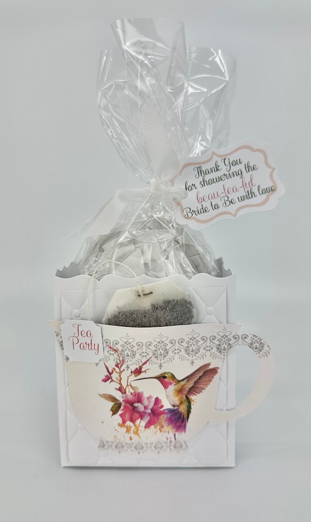 Hummingbird Tea Party Favor for Birthday or Beau-tea-ful Bridal Shower ...