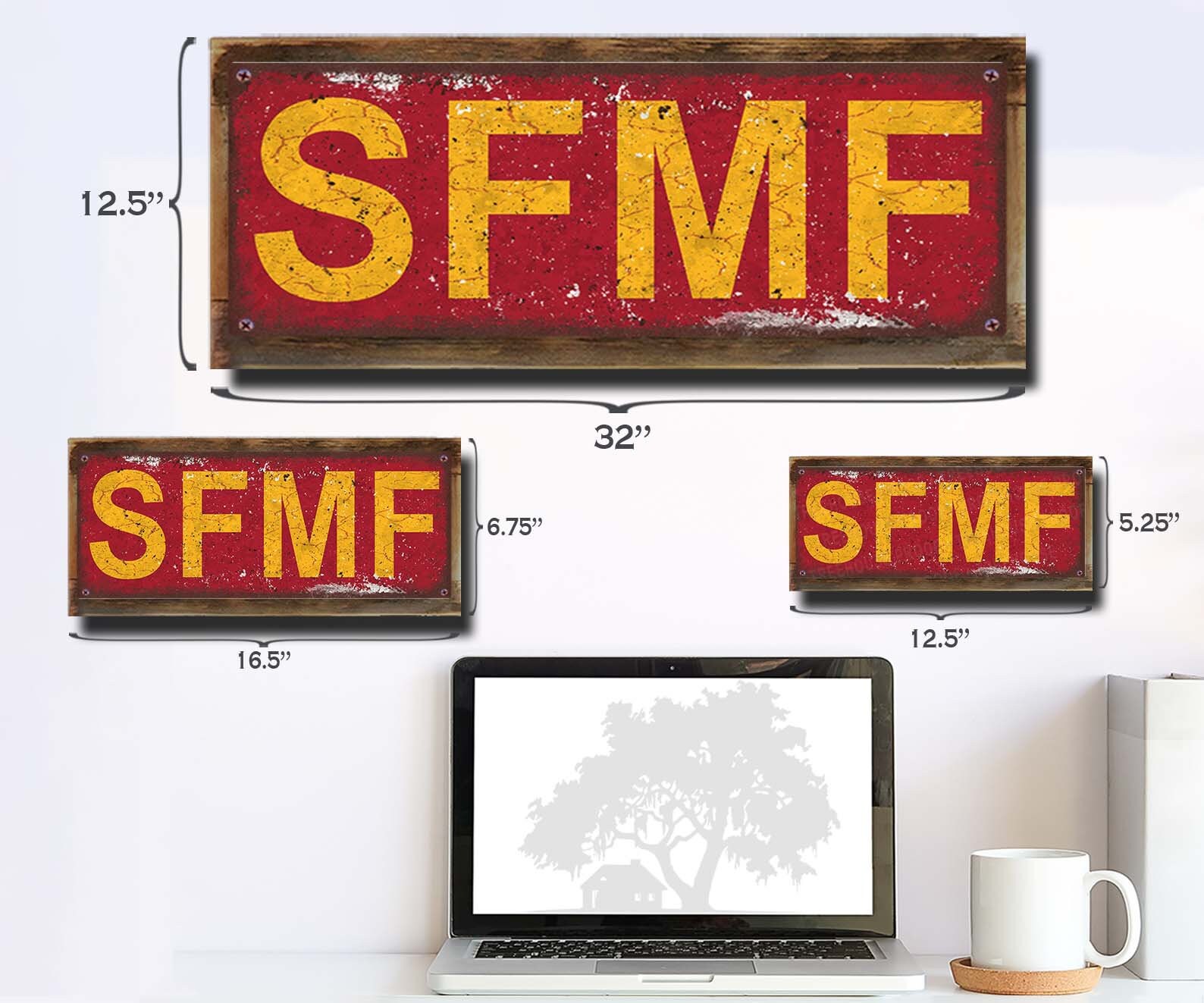 SFMF Metal Sign Rustic Looking Aluminum Sign semper Fi - Etsy