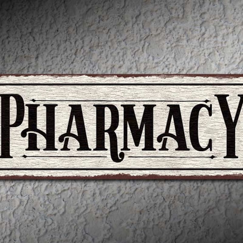 Pharmacy Sign - Etsy