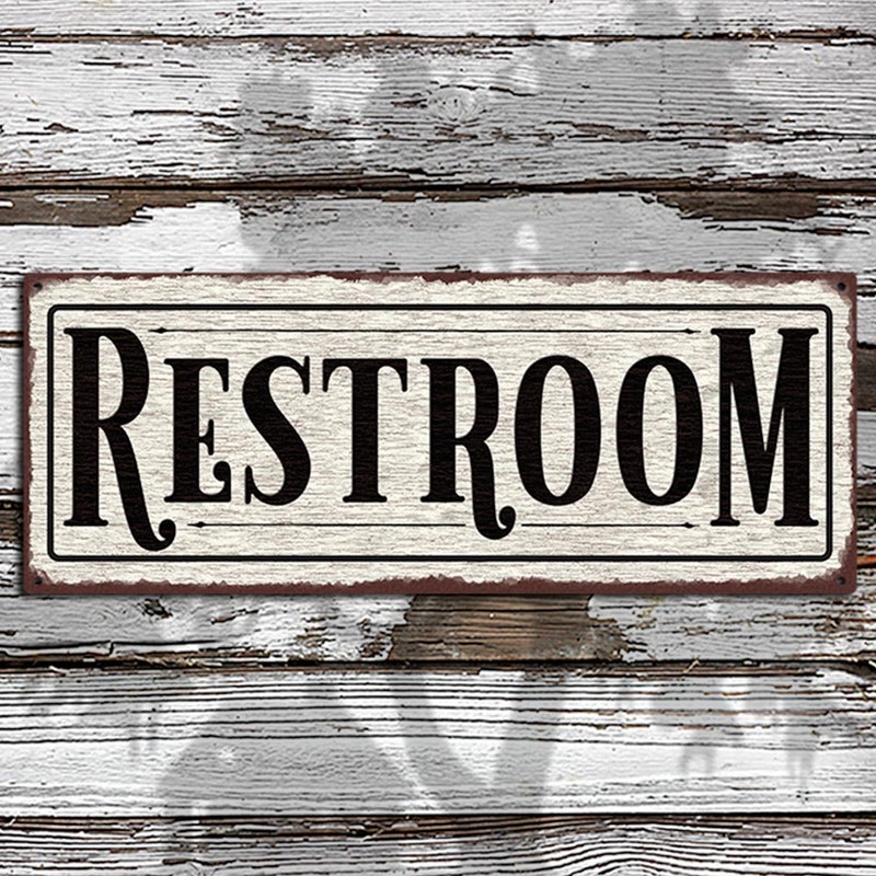 Restroom Signs - Etsy