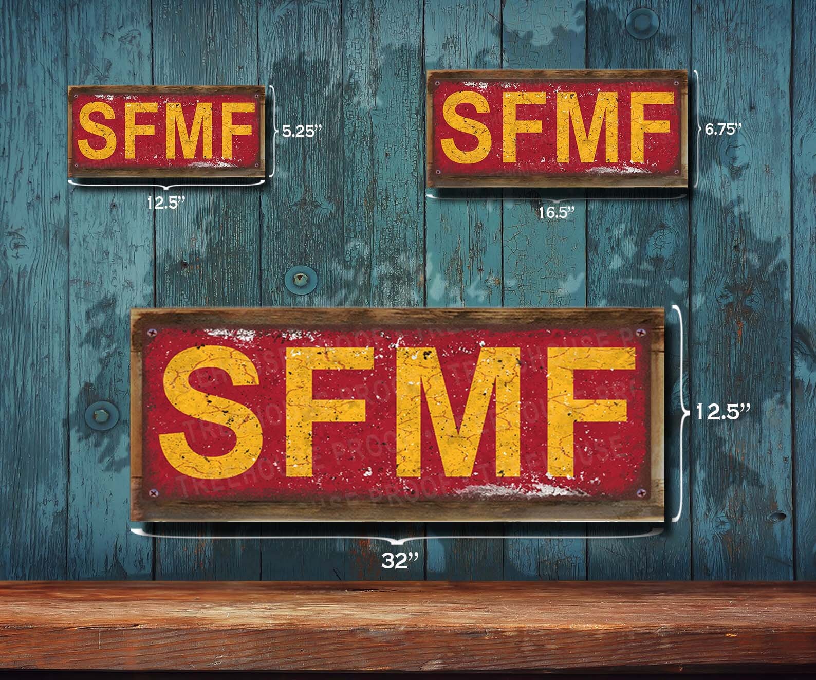 SFMF Metal Sign Rustic Looking Aluminum Sign semper Fi - Etsy