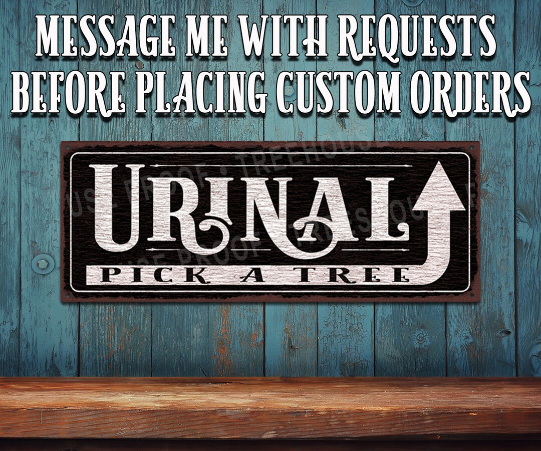 CUSTOM - AL-0616-THC6584 Urinal_pick_a_tree - Etsy