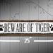 24x5 CUSTOM THC6147 Beware_of_tiger Art Charge - Etsy