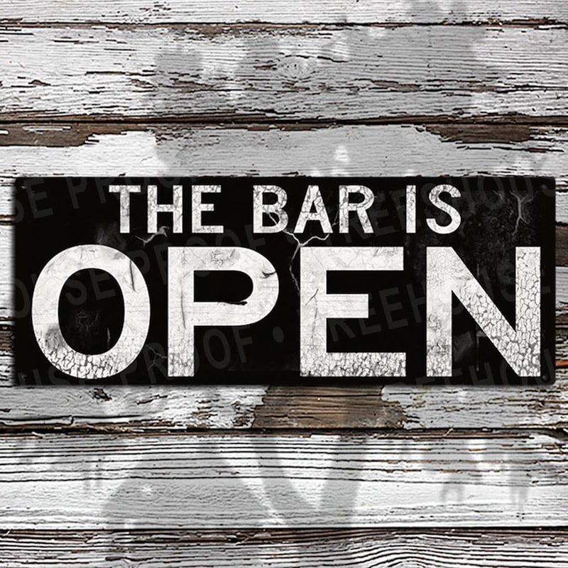 Rustic Bar Sign - Etsy