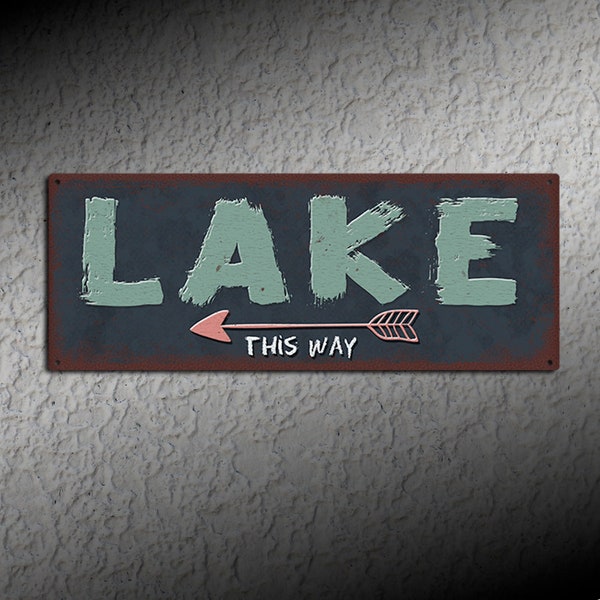 Lake This Way Sign - Etsy