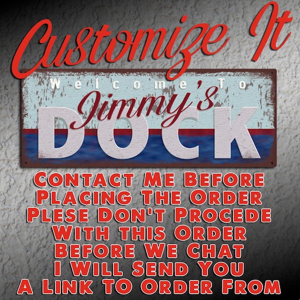 Boat Dock Sign - Etsy