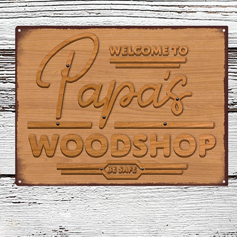 Wood and Metal Sign - Etsy