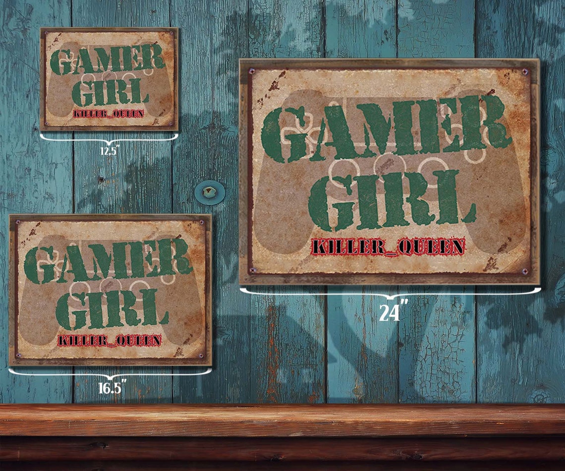 Gamer Girl With Personalized Gamer Tag Playstation Controller - Etsy