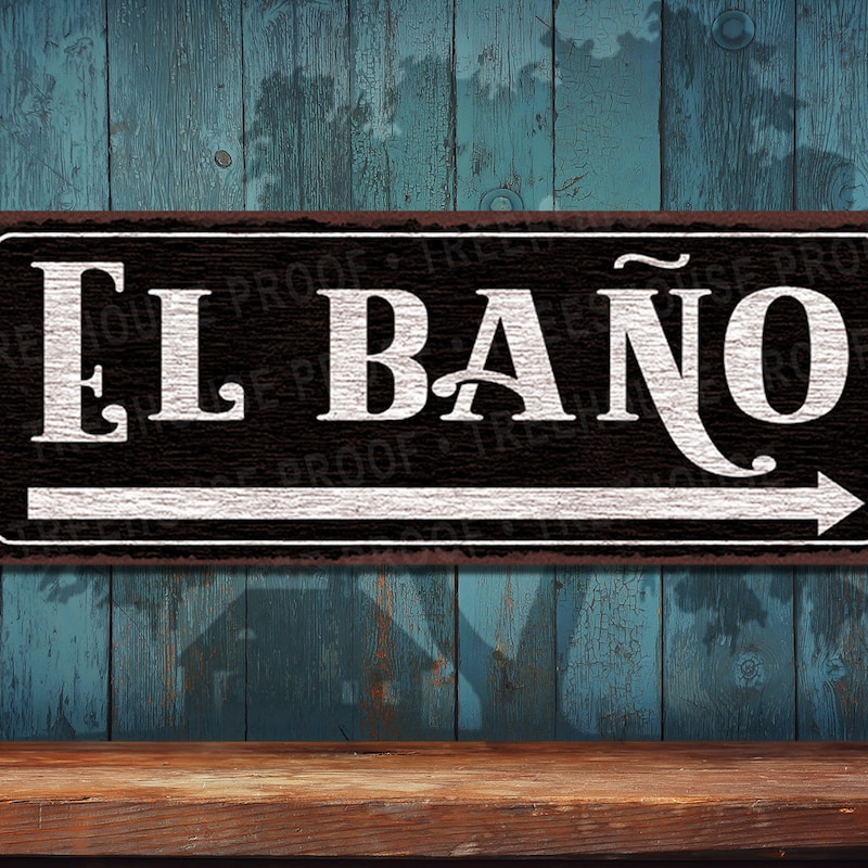 Spanish Bathroom Signs - Etsy