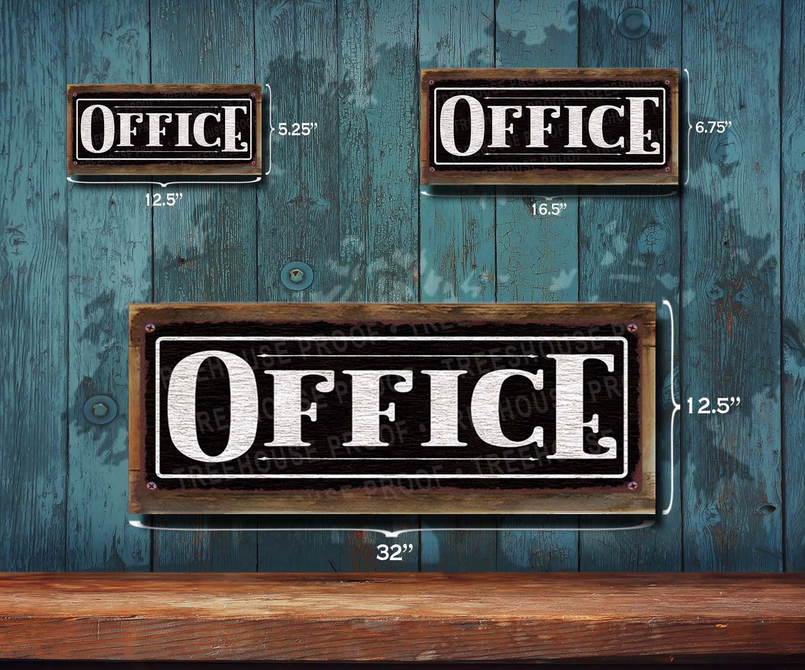 Office Sign Black Rustic Looking Aluminum Sign Color - Etsy